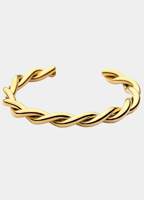 Bangle | Twisted Rope | 18K Gold Plated – OAK & ASH